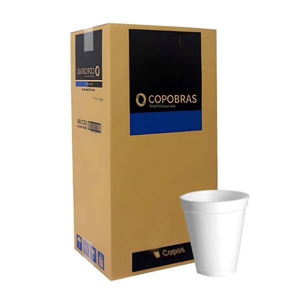 Copo Térmico de Isopor 180 ml c/1000 und COPOBRAS - Distribuidora ...